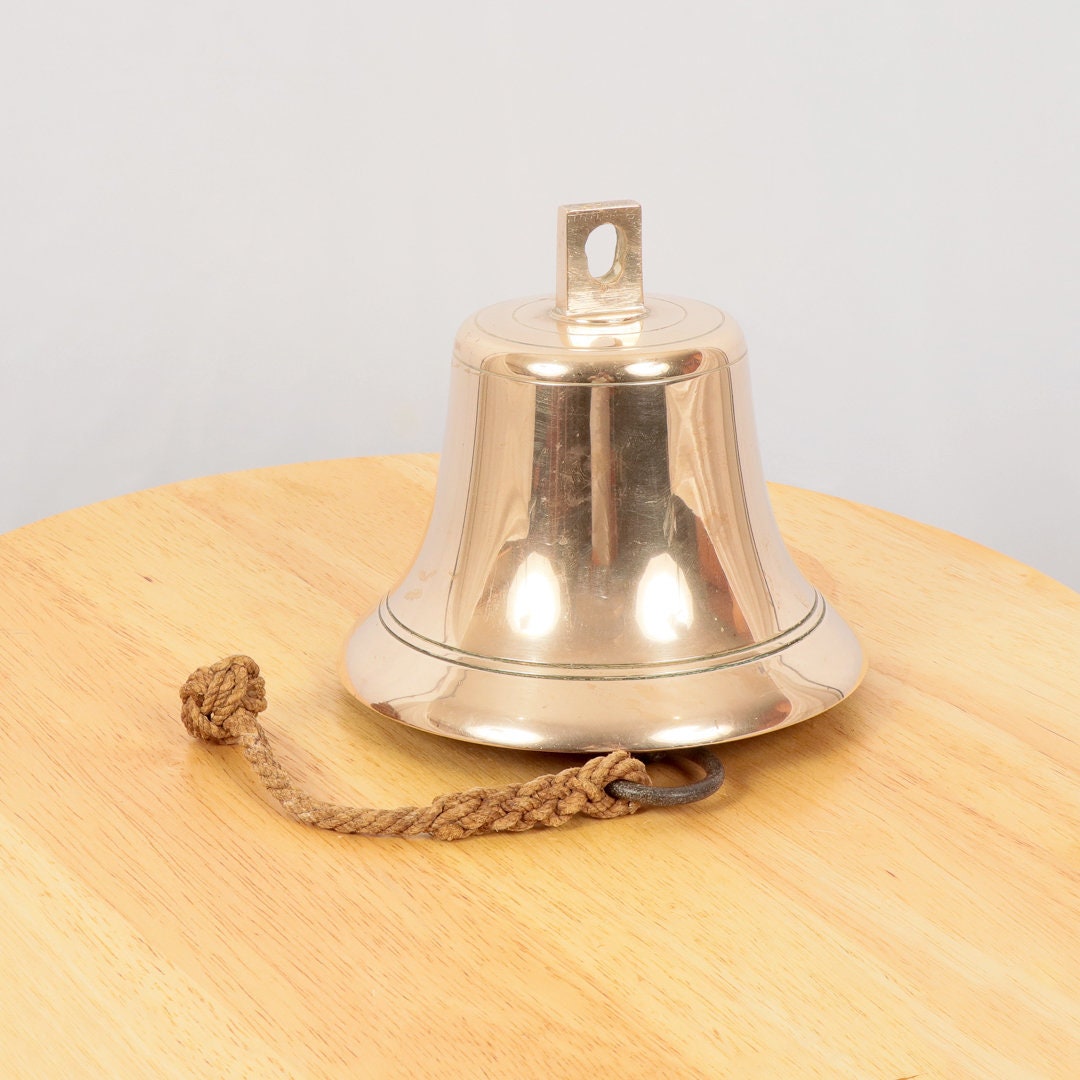 Nautical Ship Fog Bell || Vintage Solid Brass - Etsy