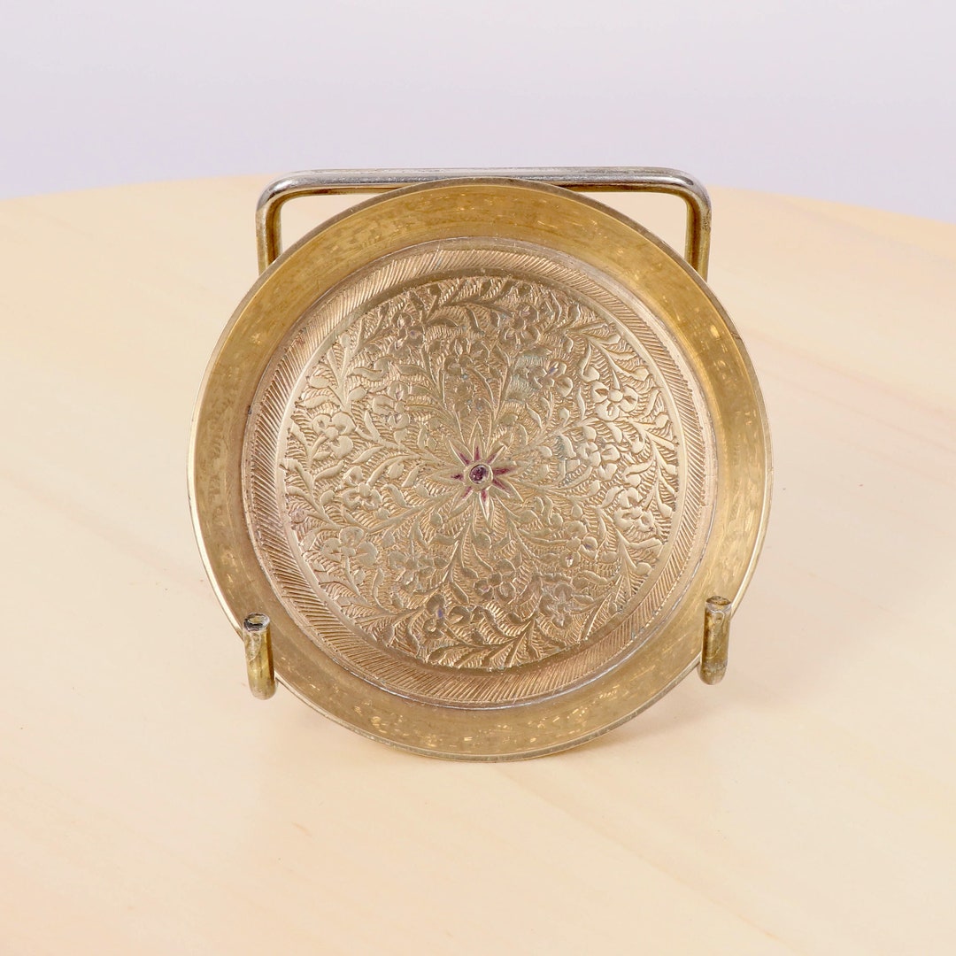 7.3 Cm Plate / Tray || Vintage Solid Brass Small Plate || Handmade ...