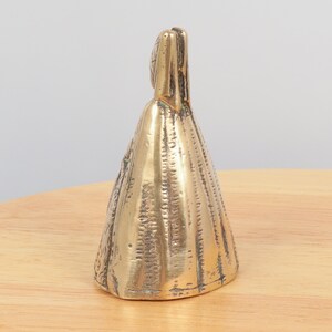 Hand Bell / Lady Bell / Medieval Woman Vintage Solid Brass Bell Simple ...