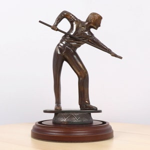 Billiard / Snooker / Pool Player Figurine / Sculpture / Statue on a ...