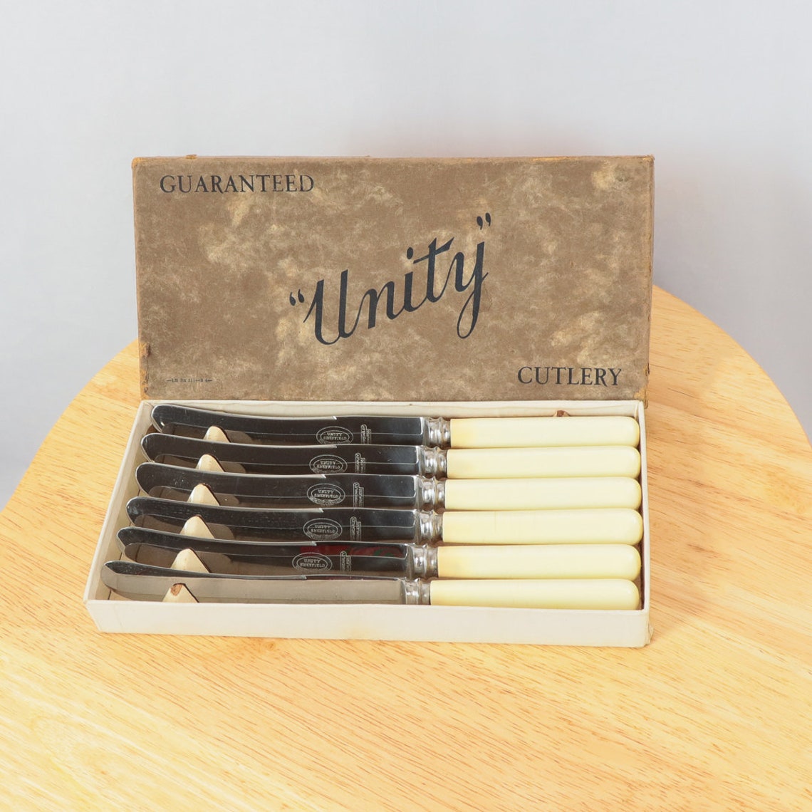 Six Knives set Vintage Unity Sheffield Firth Brearley | Etsy