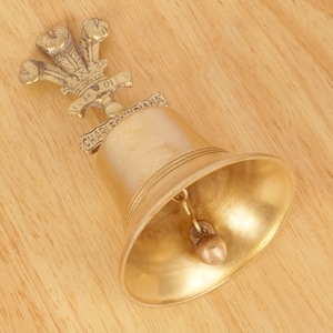 Desk Bell || Vintage Solid Brass || ICH DIEN Charles Diana on Handle ...