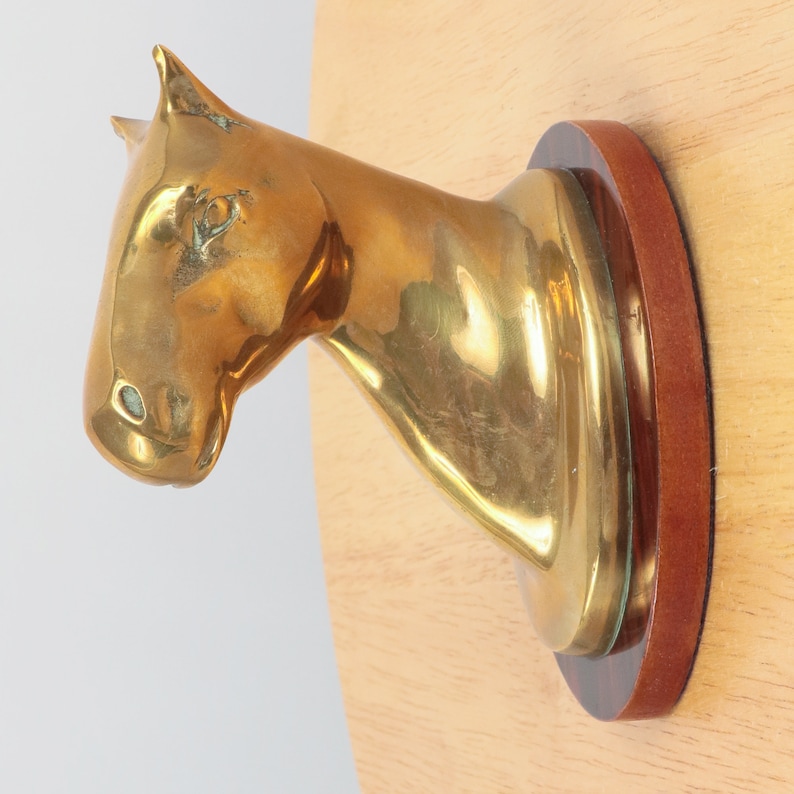Horse Head Wall Hanging / Decor Vintage Solid Brass - Etsy