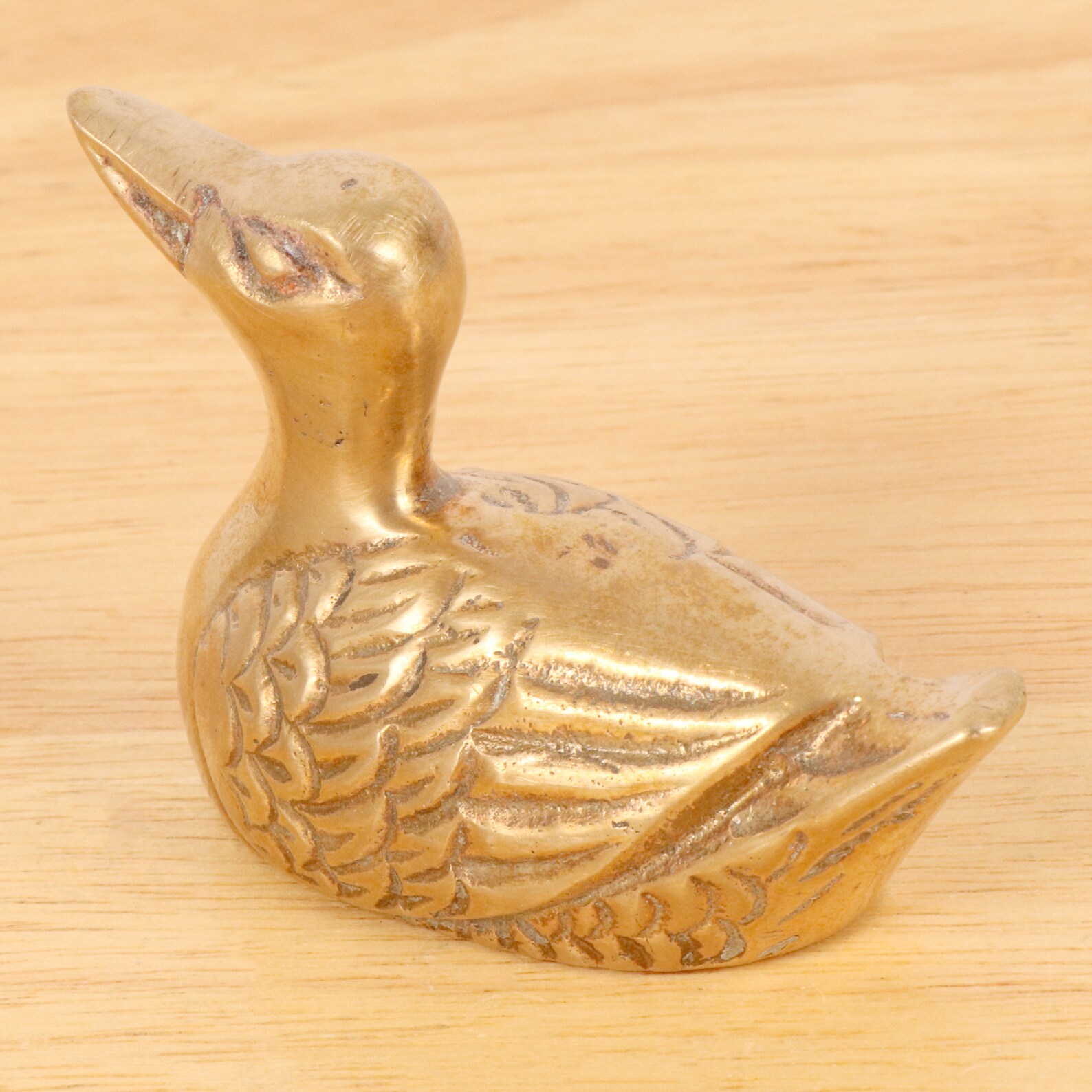 Duck Figurine || Vintage Solid Brass || Brass Bird || Made in India ...