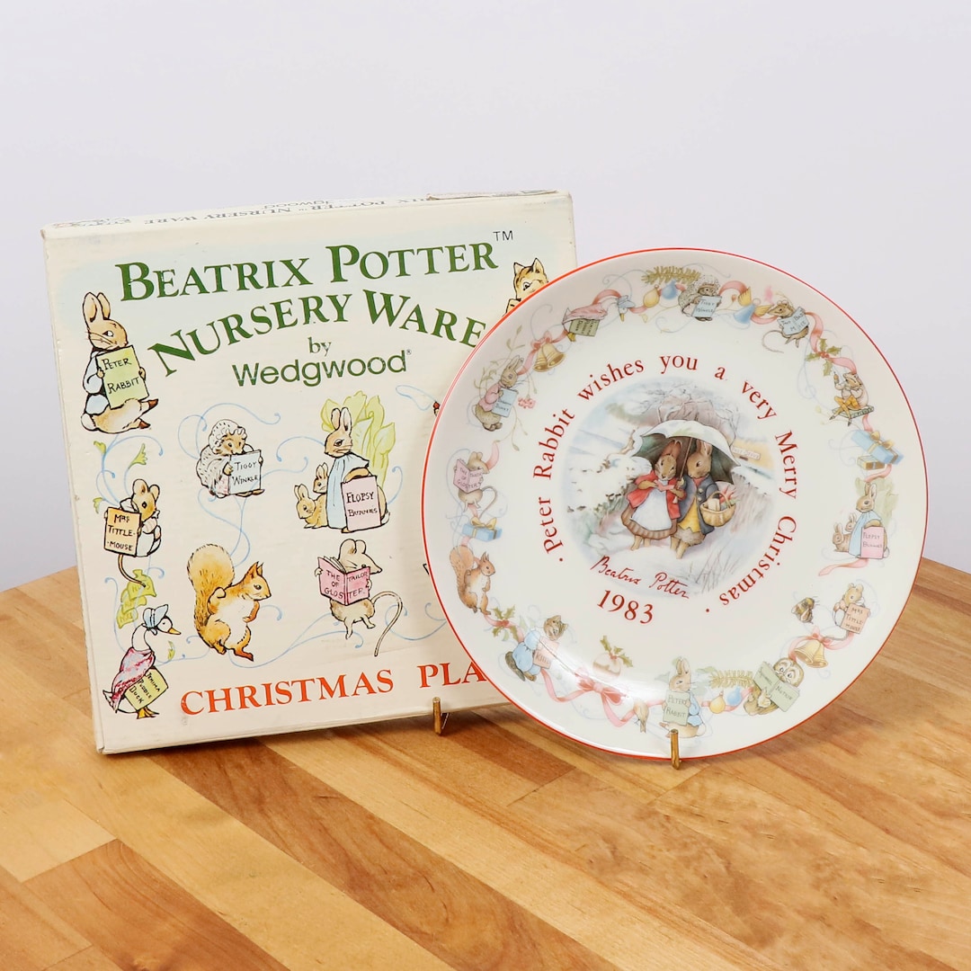 Wedgwood Christmas 1983 Plate || Porcelain / Ceramic || Peter Rabbit ...