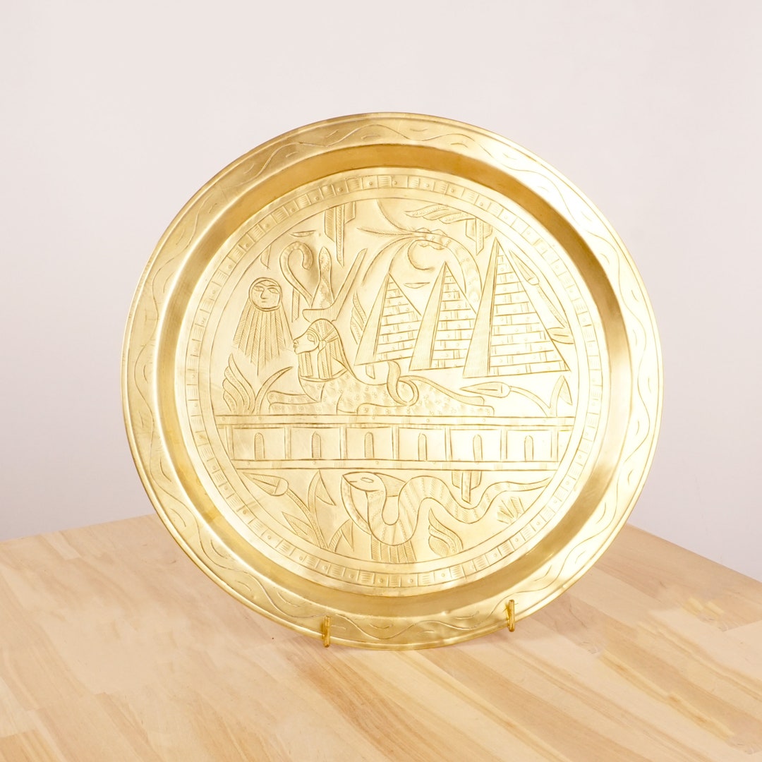 30 Cm Serving Plate / Tray / Wall Hanging || Pyramids and Egyptian ...