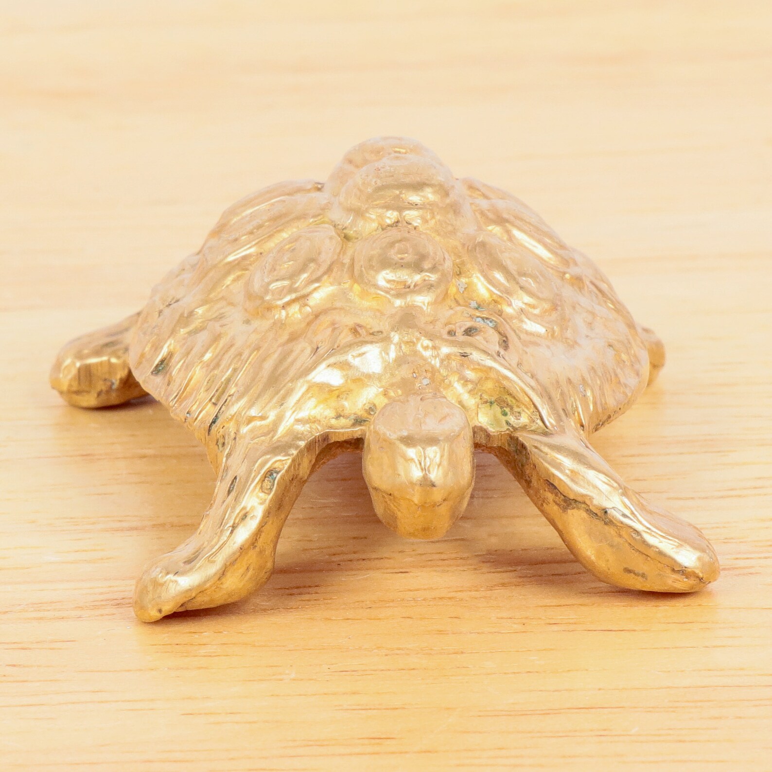 Turtle figurine / sculpture Vintage solid brass Peerage | Etsy