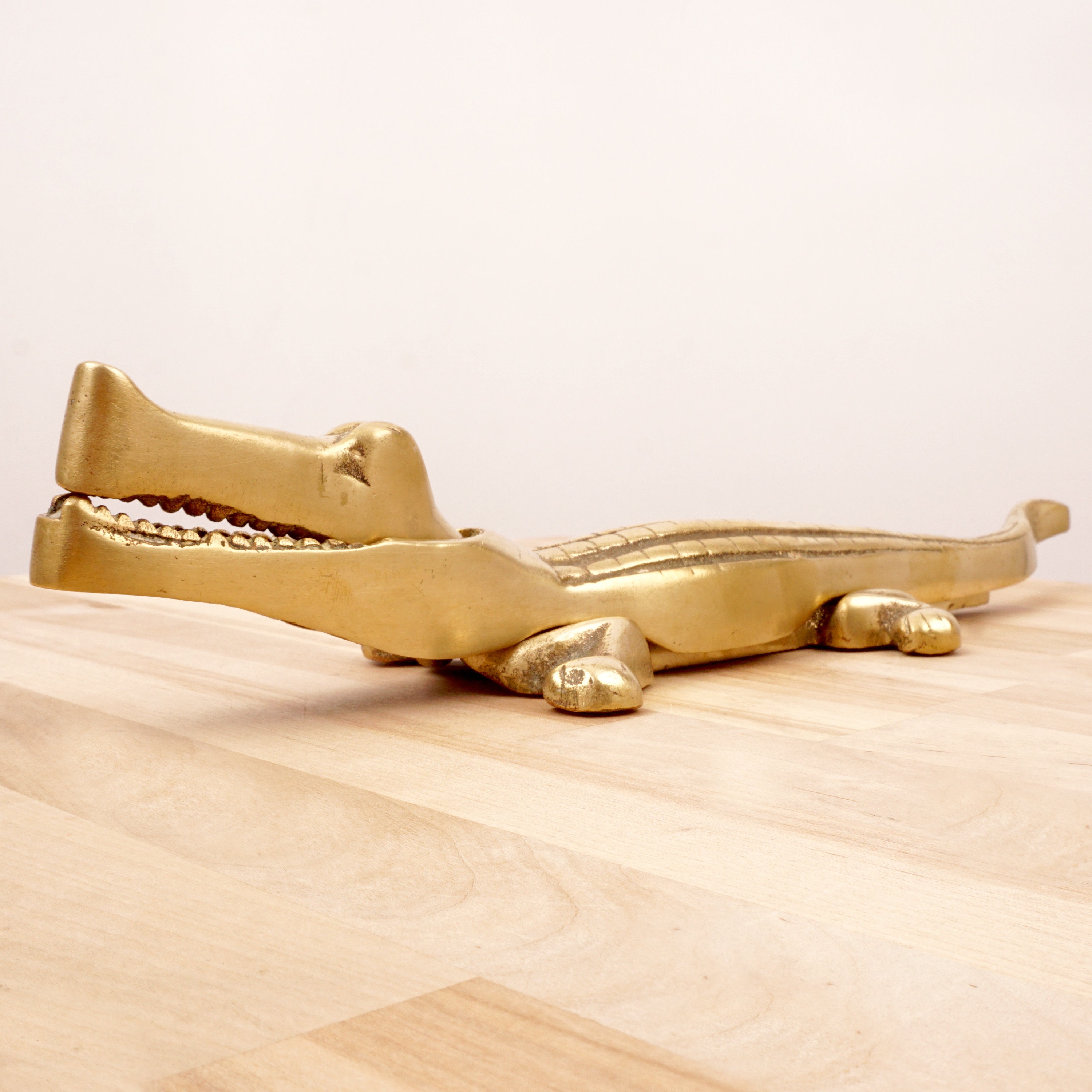 Crocodile / Alligator Nutcracker Vintage Solid Brass | Etsy