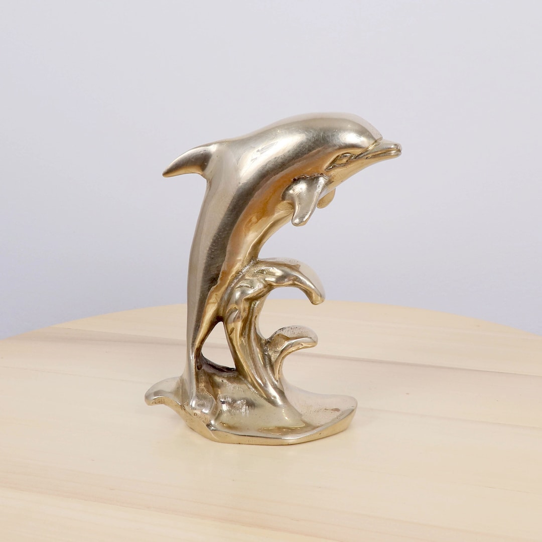 Heavy Dolphin Collectible || Vintage Marine Life Figurine || Solid ...