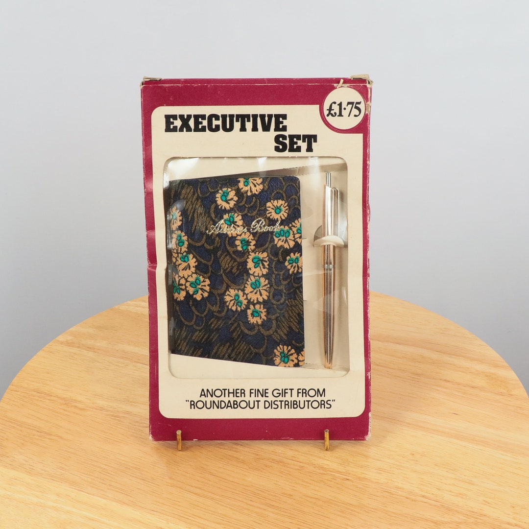 Vintage Address Book / Retro Address Book - Unused || Executive Set ...