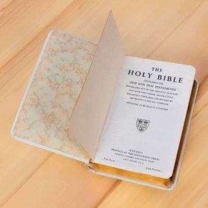 The Holy Bible White Presentation Bible Oxford Text - Etsy