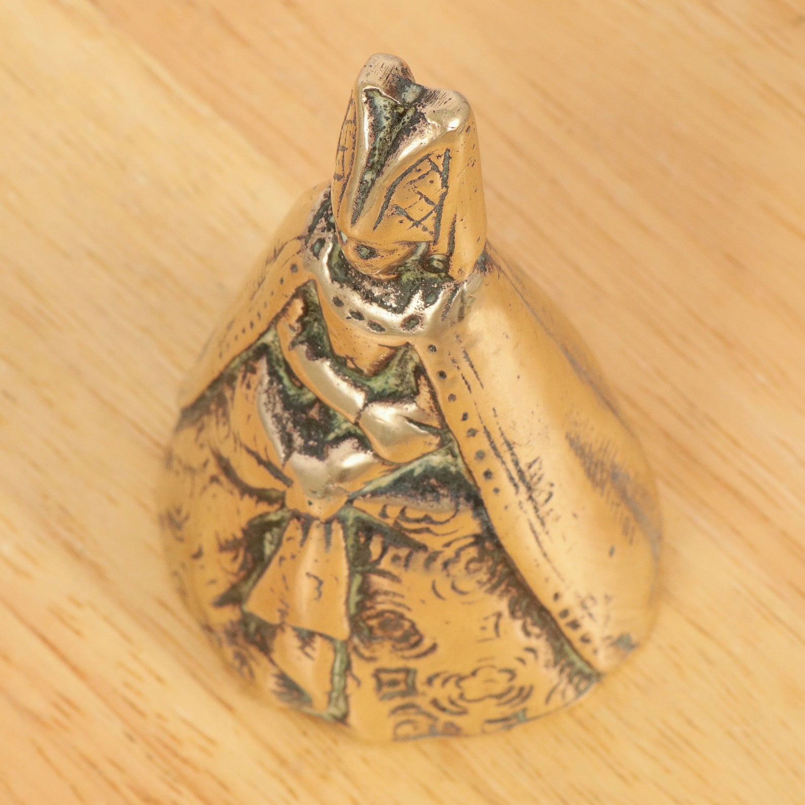 Hand Bell / Lady Bell / Medieval Woman Vintage Solid Brass - Etsy