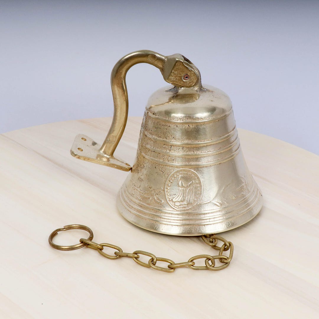 Ship Fog Bell / Ship Bell || Vintage Solid Brass || Wall Hanging Bell ...