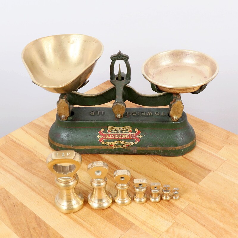 Vintage Metal Scale - Etsy