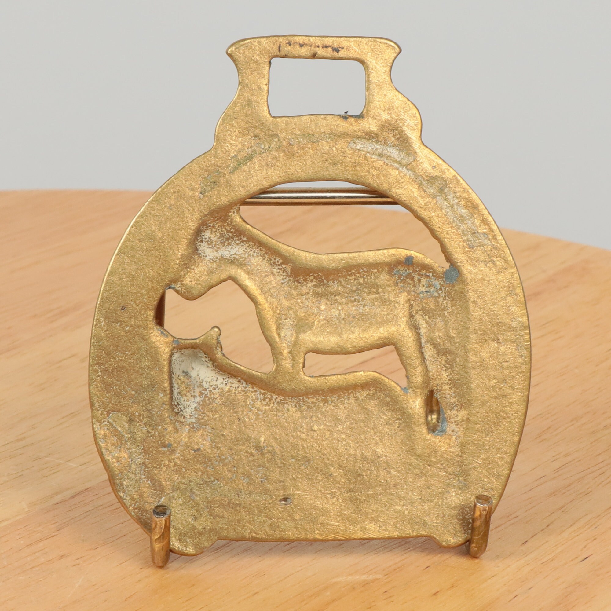 Solid Brass Horse Badge / Horse Brass / Tack || Horse / Foal Couple ...