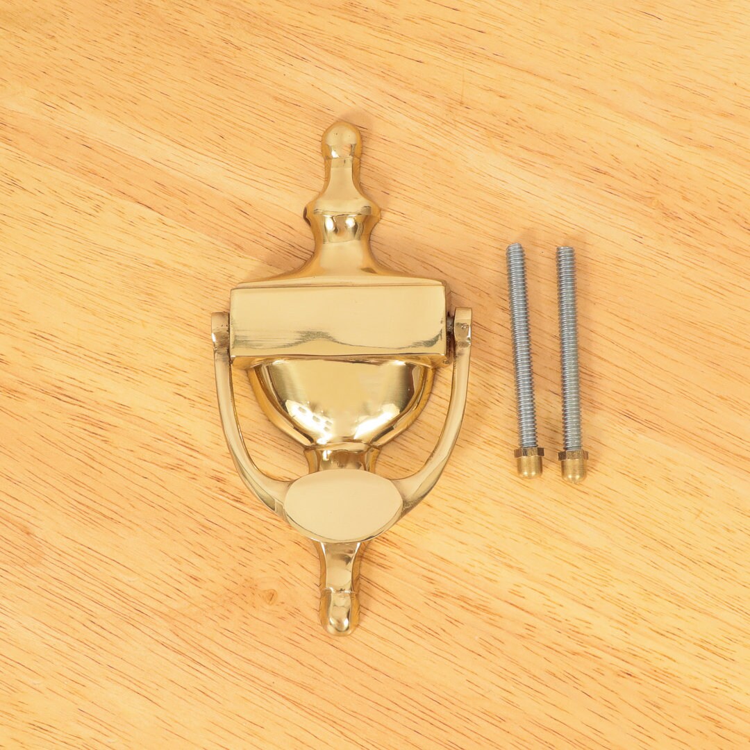 Door Knocker || Simple Design || Vintage Solid Brass Door Knocker - Etsy
