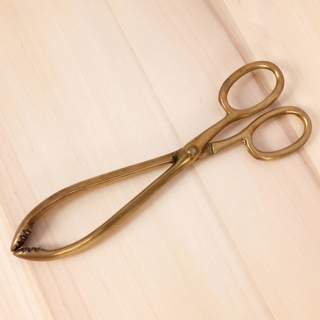 Fire Place Tongs || Vintage Solid Brass || Coal Tongs / Fireplace Tool ...