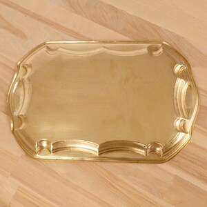 Rectangle Tray / Plate || Vintage Solid Brass Handmade Tray || Enamel ...