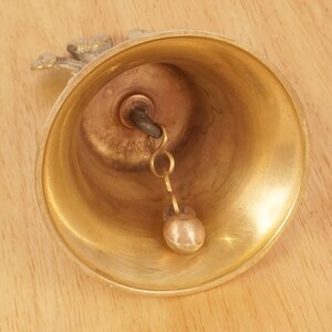 Desk Bell || Vintage Solid Brass || ICH DIEN Charles Diana on Handle ...