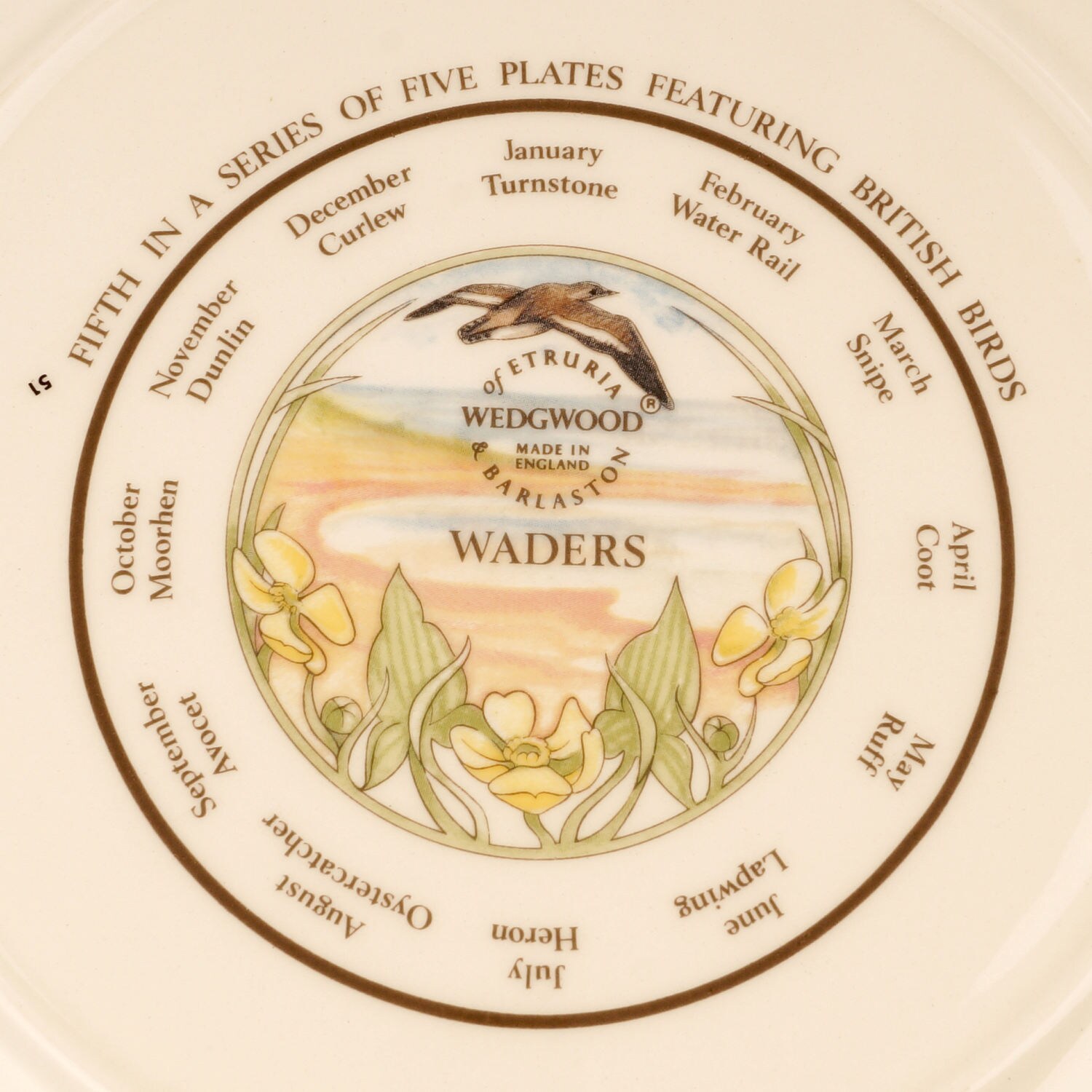 1990 Calendar Porcelain Plate by Wedgwood Waders Calendar - Etsy Australia
