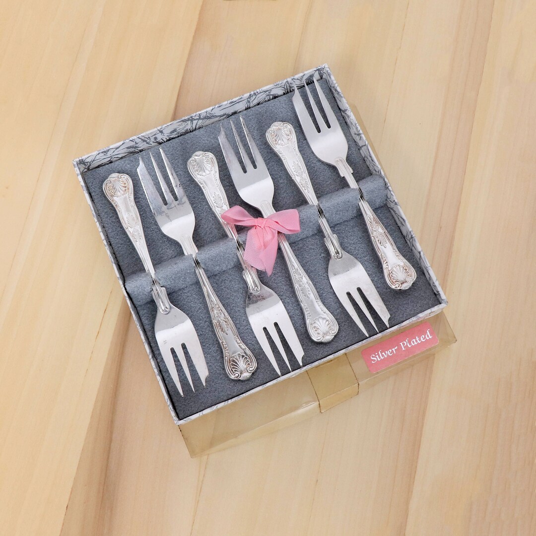 Desert Fork Set for 6 Persons in the Box || Silver Plated Special ...
