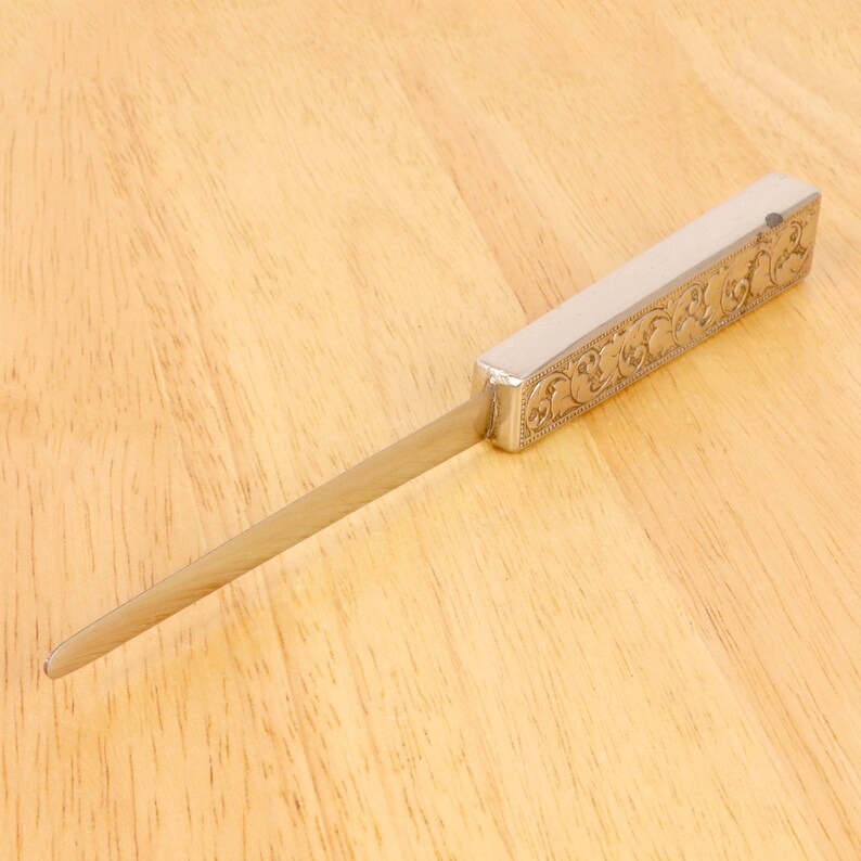 Letter Opener / Envelope Knife / Cutter || Floral Design on Handle ...