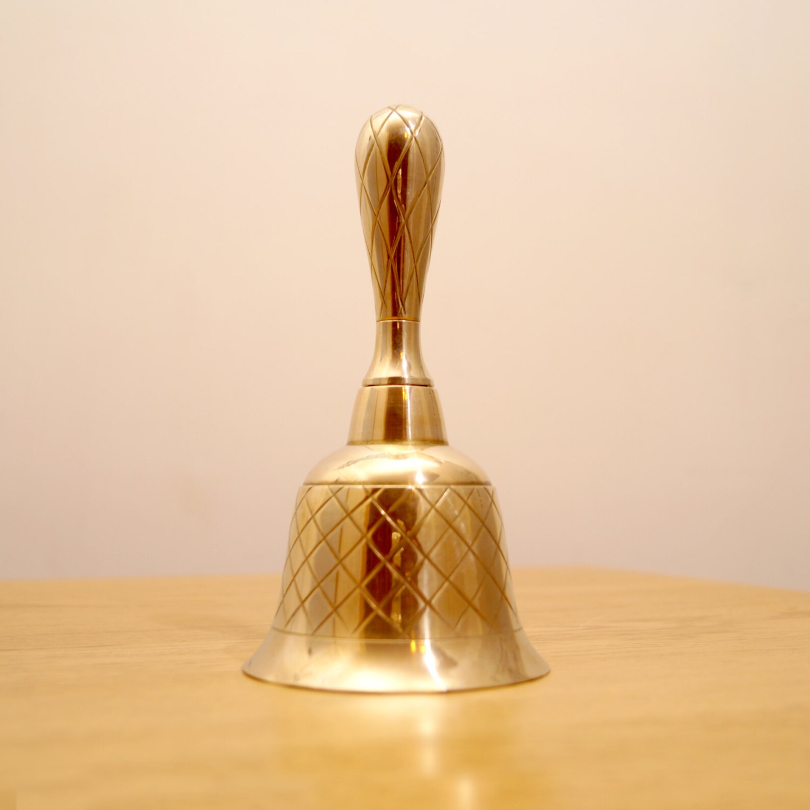 Vintage Solid Brass Desk Bell Simple Design - Etsy