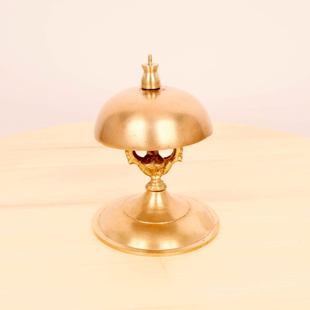 Working Desk Bell / Service Ringer || Handmade Base Design || Made for ...