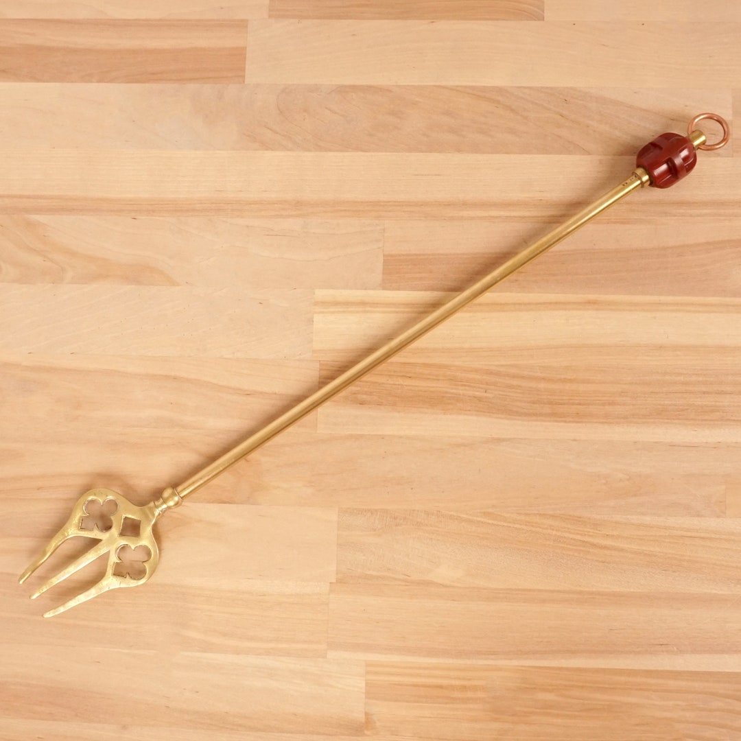 Decorative Fork / Fireplace Fork || Vintage Solid Brass || Plastic ...