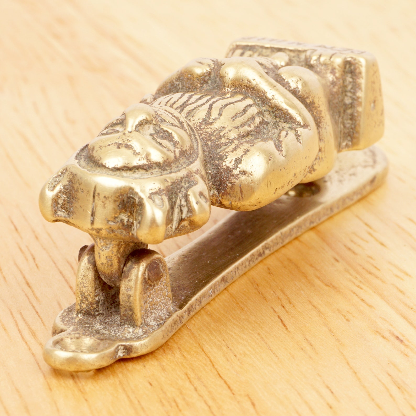 Door Knocker Vintage Solid Brass Small Knocker Etsy