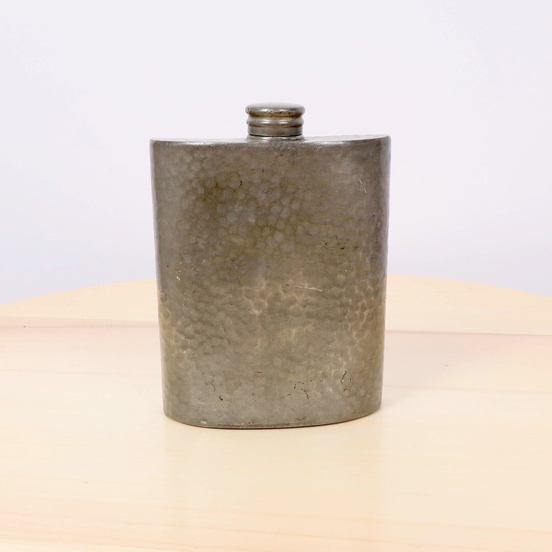 Decorative Flask / Bottle || Vintage Pewter || Gentleman's Bottle ...