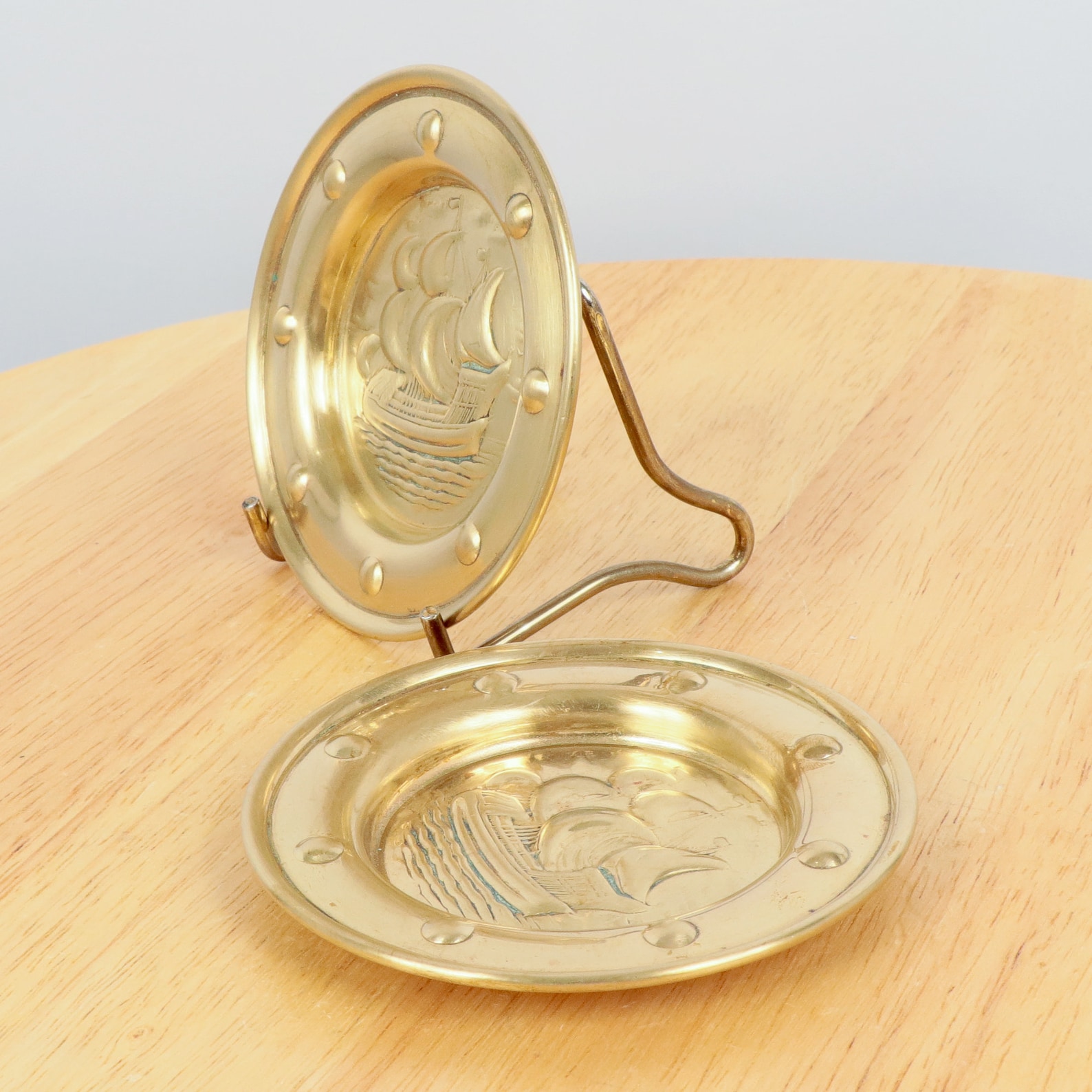 Two Plates With Pictures of a Ship / Boat in a Sea Set - Etsy