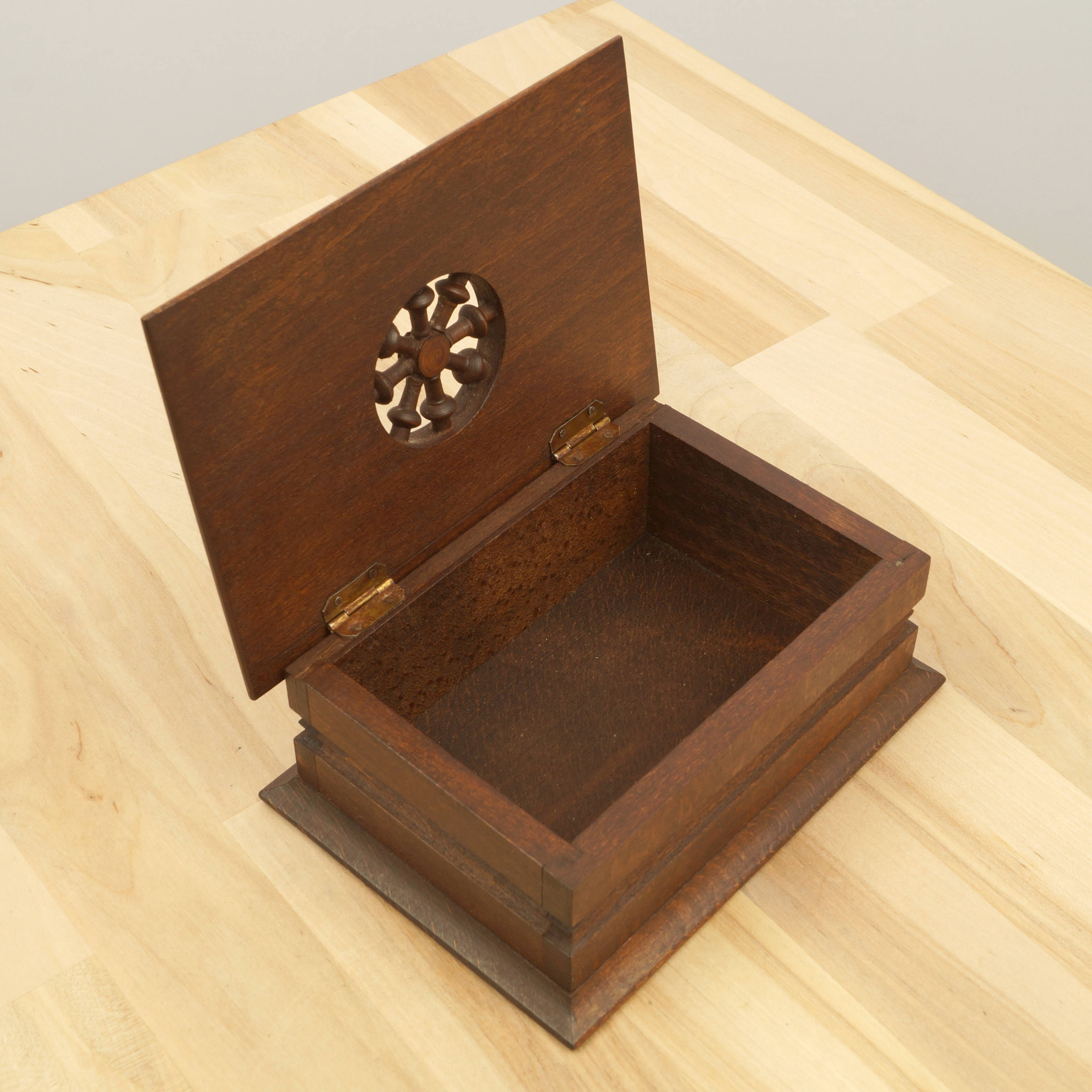 Wooden Box With Hinged Lid Vintage Wood Box / Storage - Etsy UK