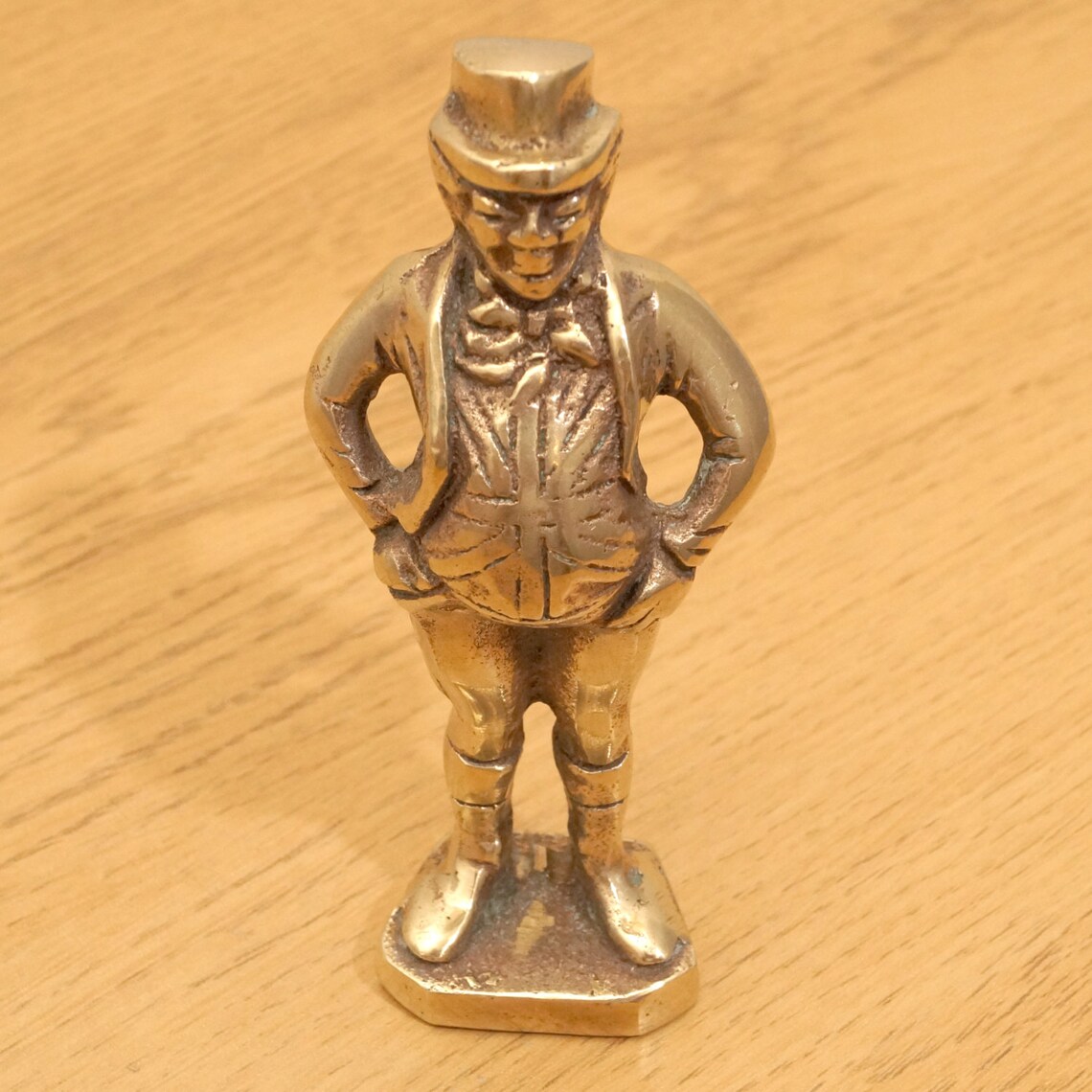 Fat English Gentlemen / Englishman ||solid Brass Sculpture / Fugurine ...
