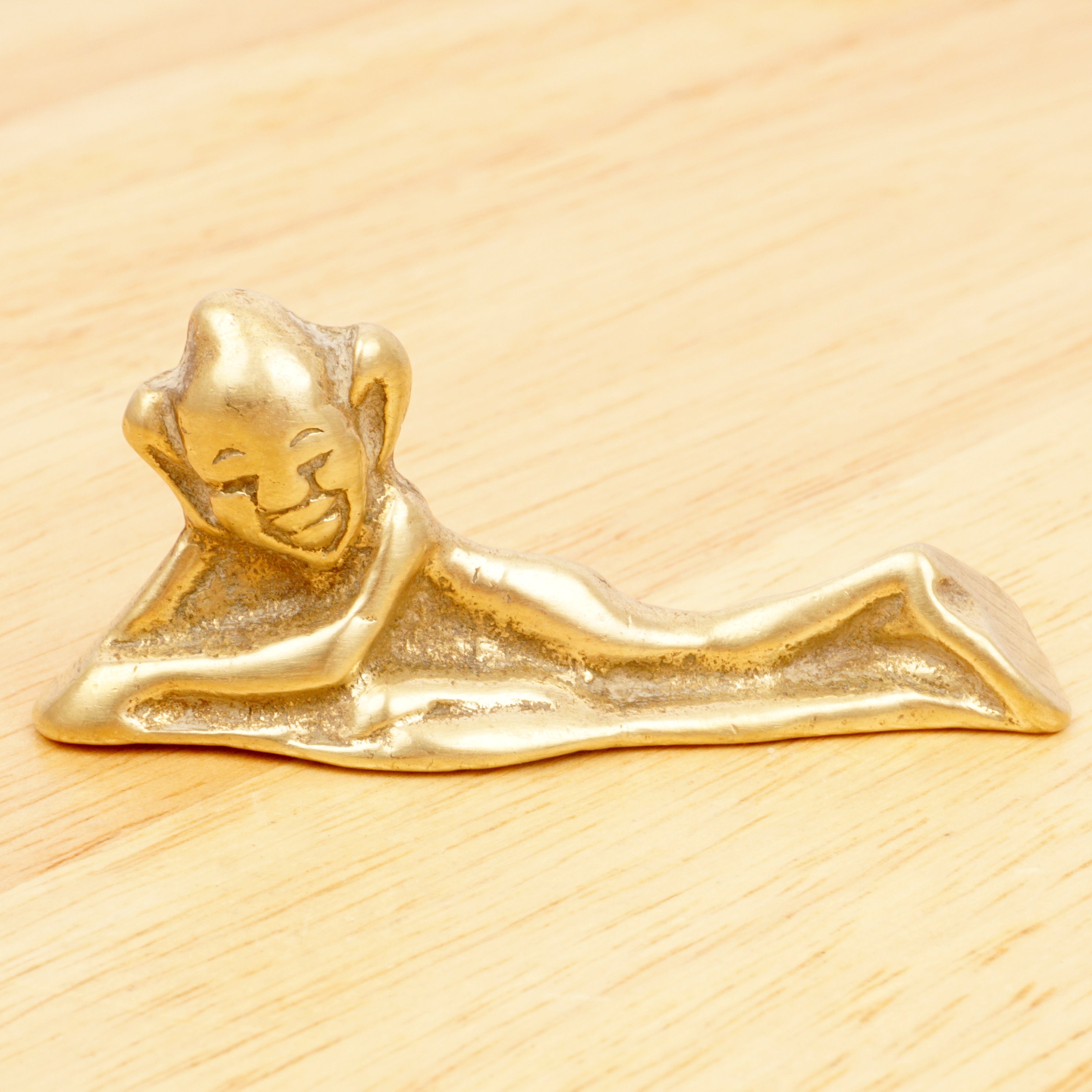 Souvenir Sculpture of a Pixies || Vintage Solid Brass Figurine Pixy ...