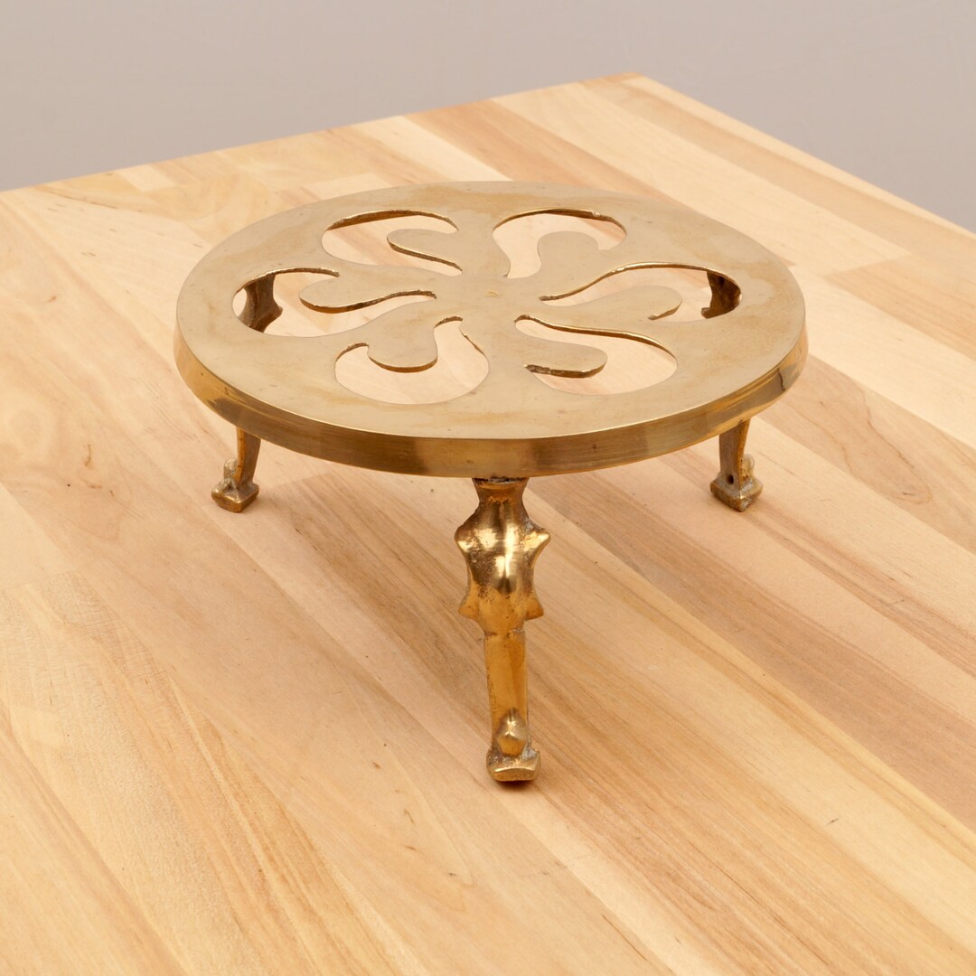 Kettle Stand / Tea Pot Stand || Vintage Solid Brass || Can Also Be Used ...