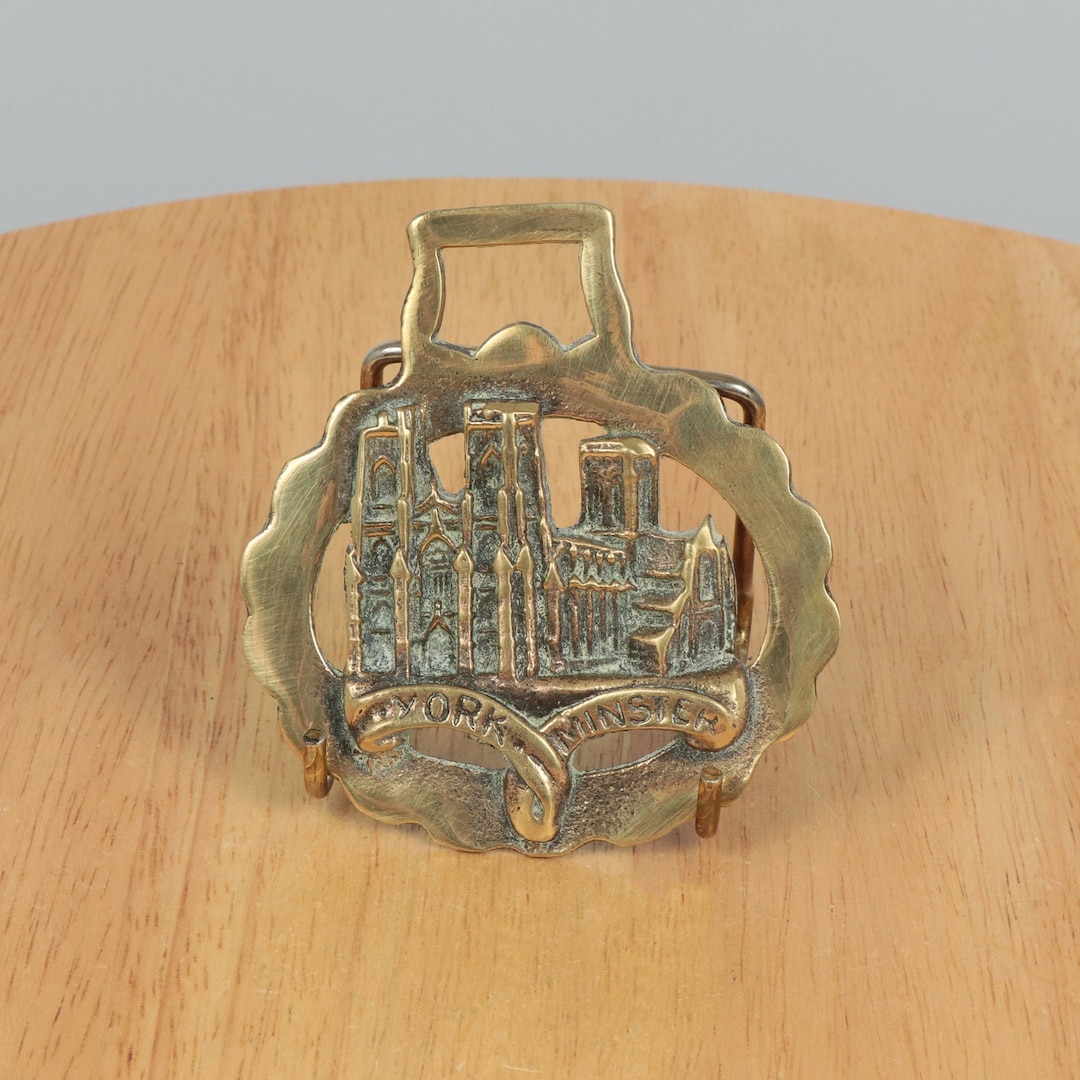 Solid Brass Horse Badge / Horse Brass / Tack || York Minster Cathedral ...