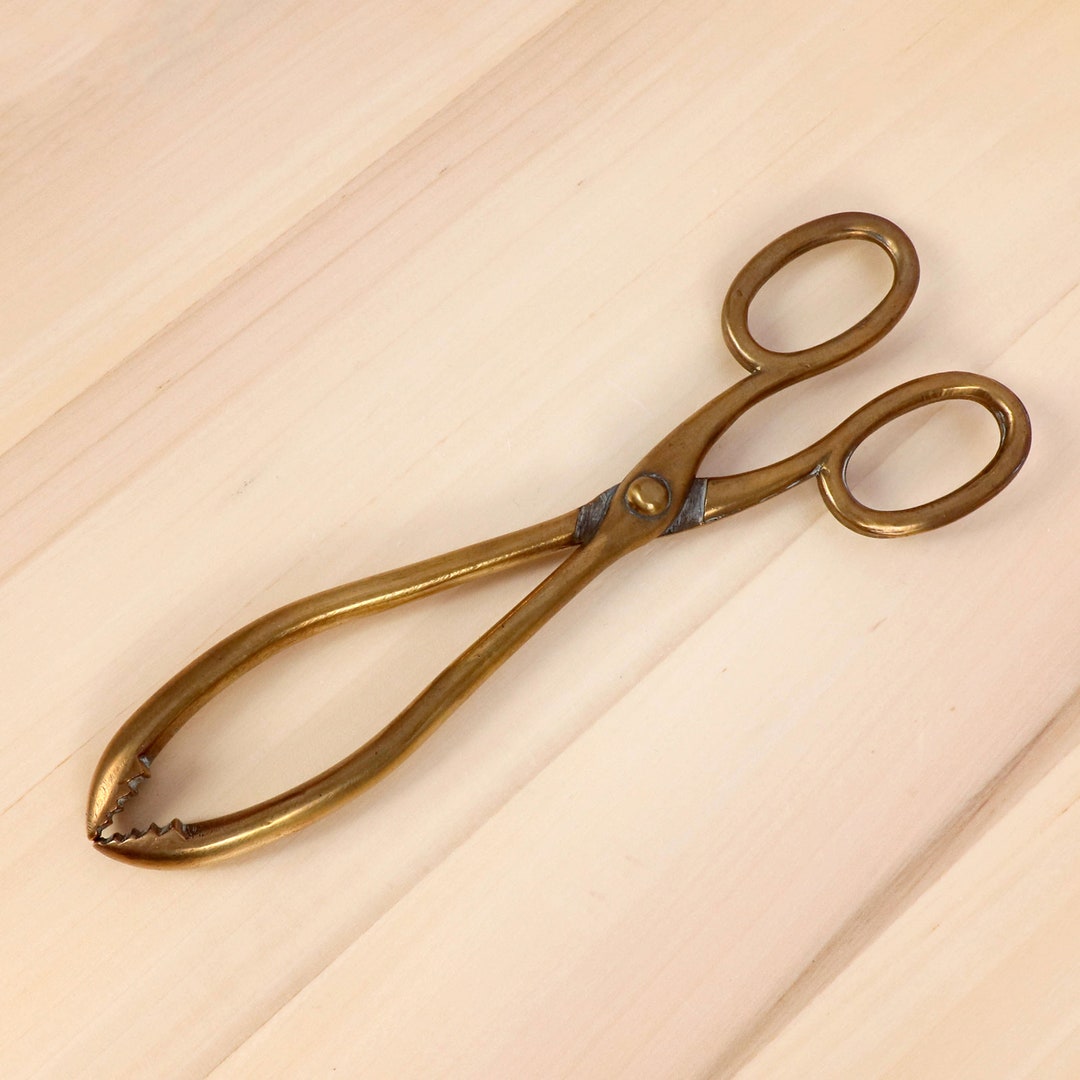 Fire Place Tongs || Vintage Solid Brass || Fireplace Tongs / Coal Tongs ...