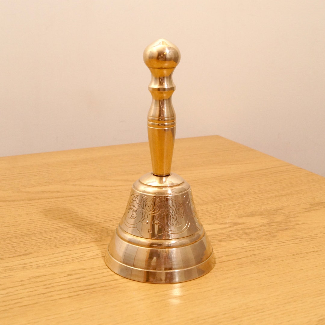 Vintage Solid Brass Bell || Simple Design || Brass Bell With Brass ...