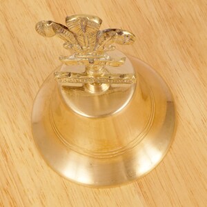 Desk Bell || Vintage Solid Brass || ICH DIEN Charles Diana on Handle ...