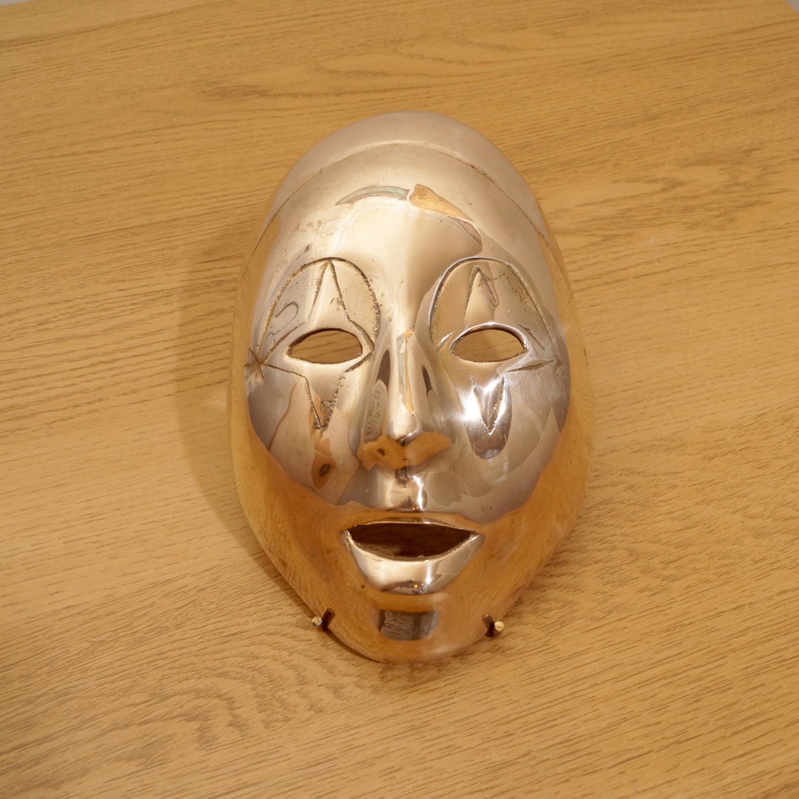 Carnival Solid Brass Mask Decorative Simple Design | Etsy