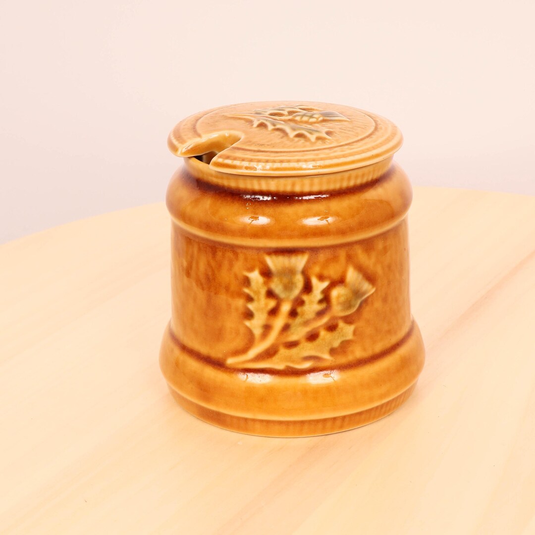 Ceramic Honey Pot / Jar / Canister || Made in Scotland by West Highland ...