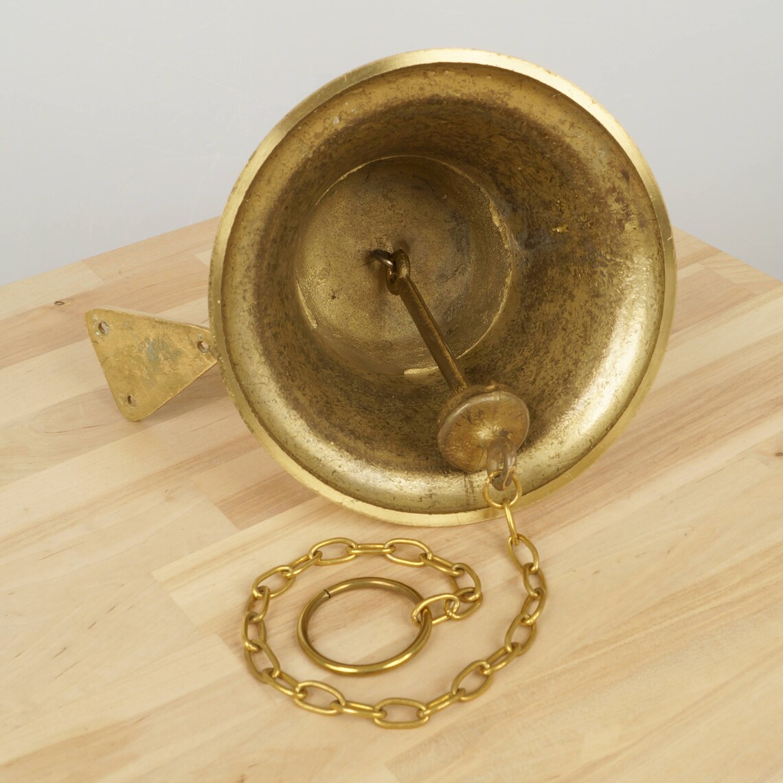 Ship Fog Bell / Ship Bell || Vintage Solid Brass || Wall Hanging Bell ...