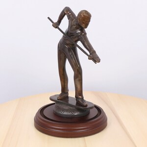 Billiard / Snooker / Pool Player Figurine / Sculpture / Statue on a ...
