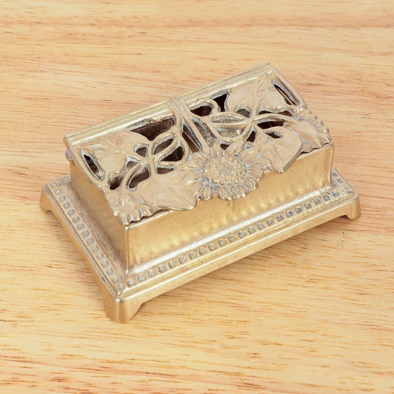 Postage Stamp Holder / Pin Holder / Decorative Sunflower Box - Etsy
