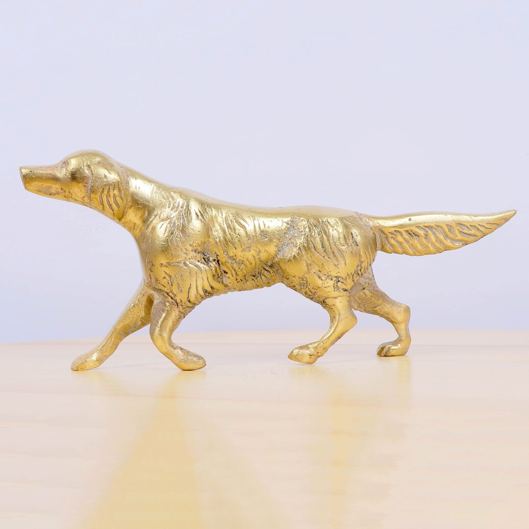 Dog / Labrador / Golden Retriever Figurine / Vintage Sculpture / Statue ...