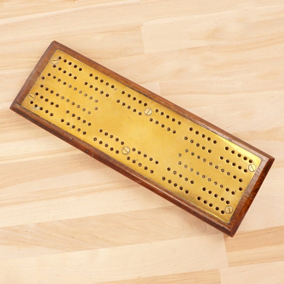 Antique Game Point Counter Antique Solid Brass on Wooden - Etsy UK