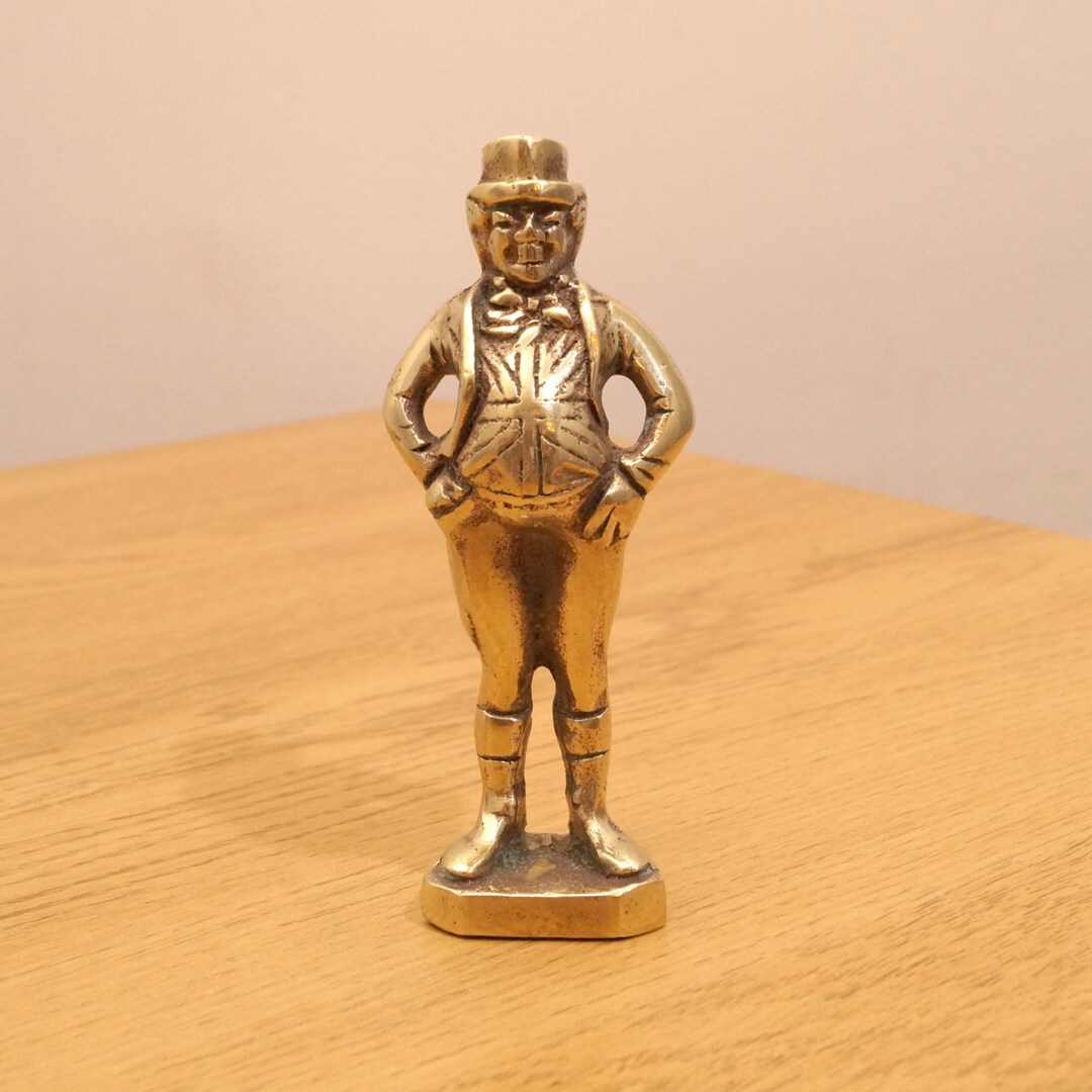 Fat English Gentlemen / Englishman ||solid Brass Sculpture / Fugurine ...