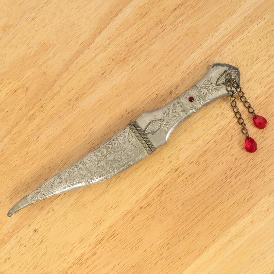 Antique Knife in Its Original Pocket / Rare Antique Indian Kirpan Knife ...