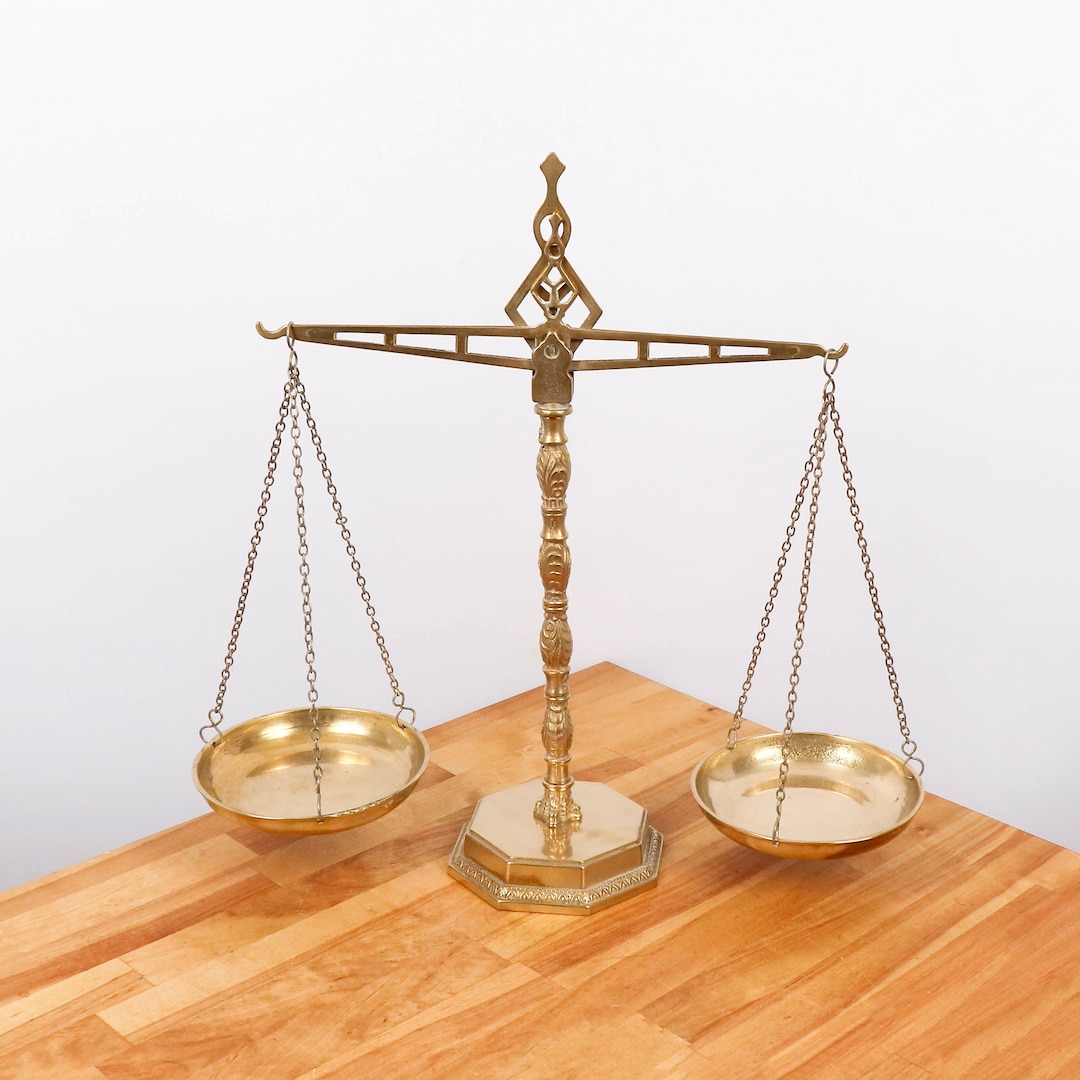 Decorative Scales Vintage Solid Brass Decorative Chemist / Pharmacy ...